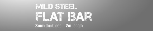 2 metre lengths 3mm Flat Bar