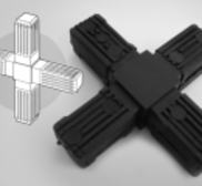 Tube Connectors 20mm + 30mm | Square Tube Connectors