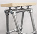 Tube Clamp Stool Galvanised 'Silver' Finish | Free Delivery £150+