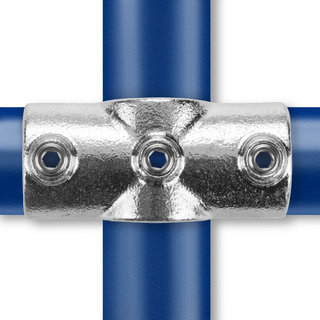 Reducing Cross 119R | Middle Rail Galvanised Tube Fittings